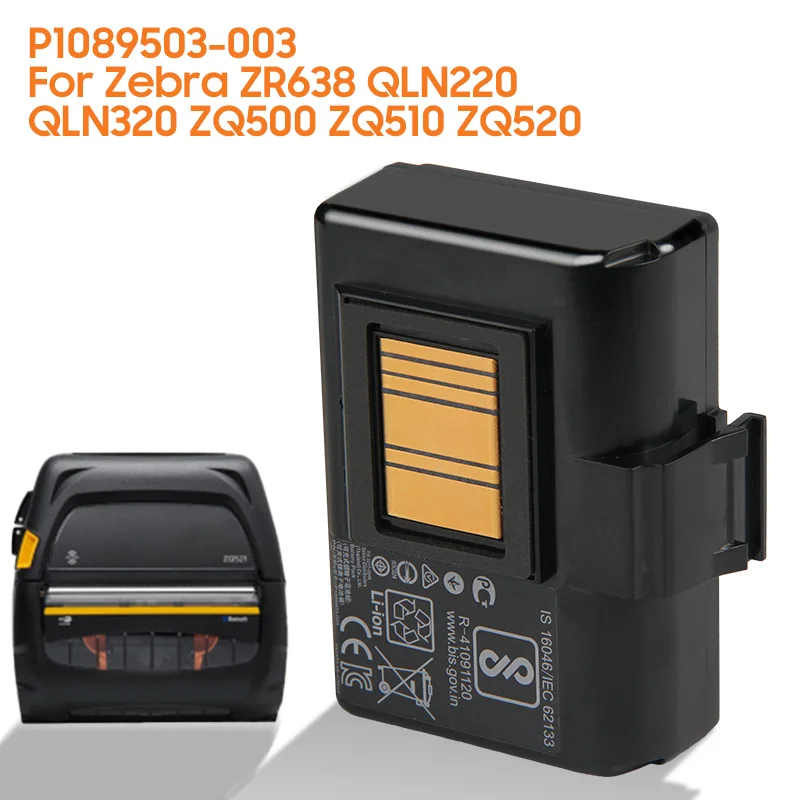 Replacement-Battery-P1089503-003-For-Zebra-ZR638-QLN220-QLN320-ZQ500 ...