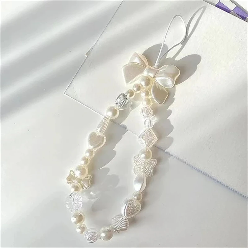 Korea-Cute-Charm-Love-Heart-Bowknot-Phone-Chains-For-Women-Girl ...