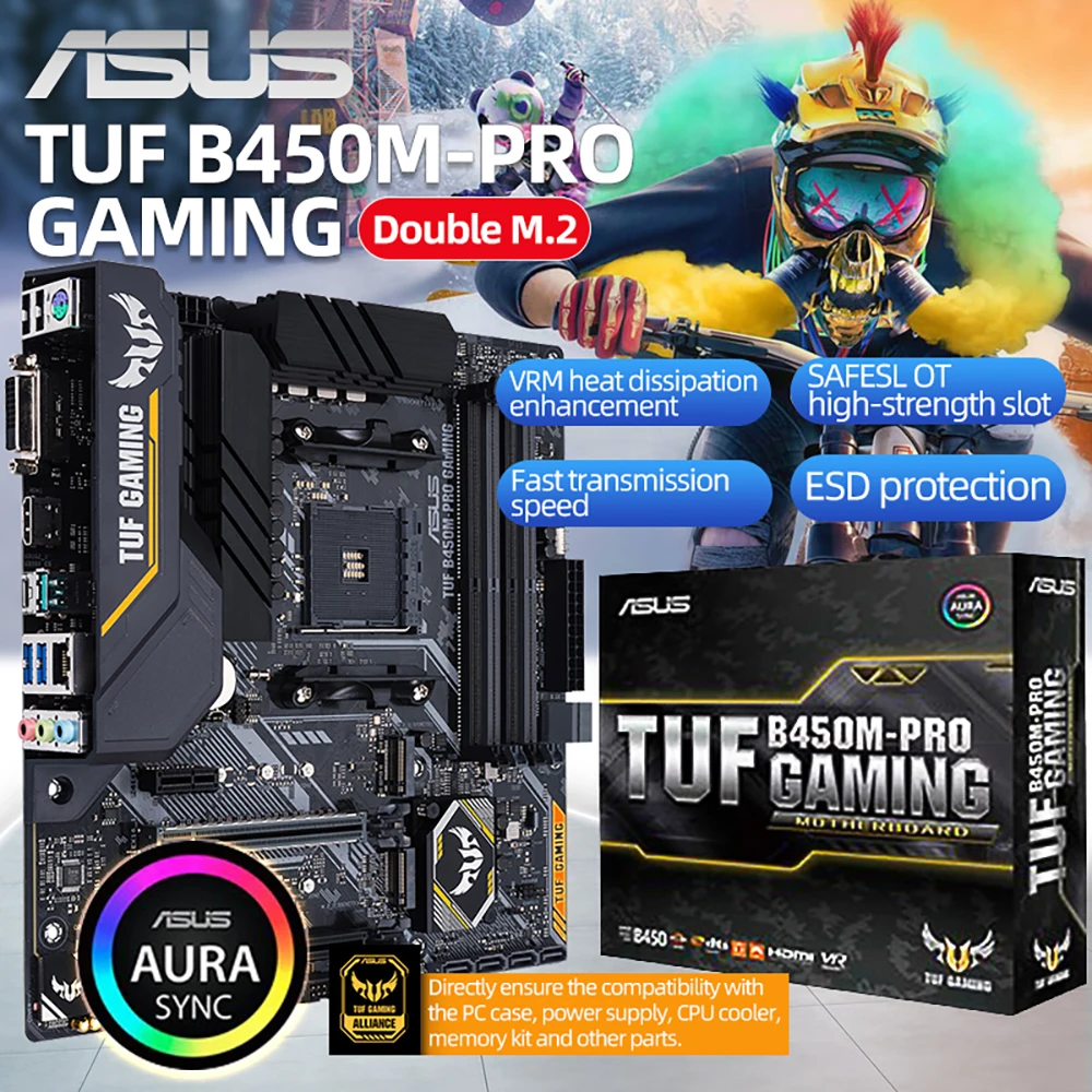 ASUS-new-TUF-B450M-PRO-GAMING-motherboard-game-console-128G-AM4-DDR4 ...