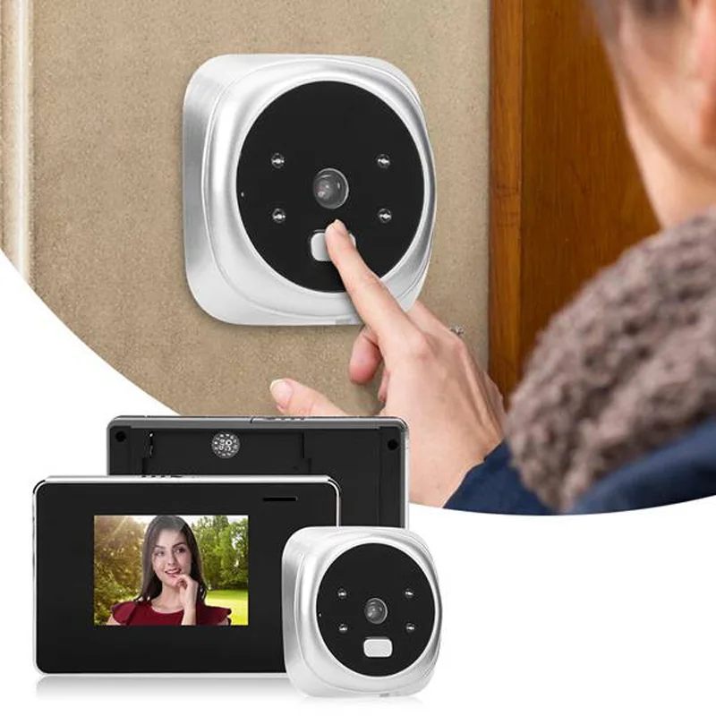 How To Install 2.8" Smart Peephole Camera - HD Doorbell W/ Night Vision ...