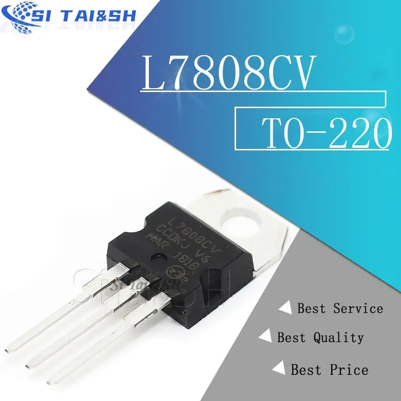 10PCS L7808CV L7808 7808 LM7808 MC7808 new and original Data system ...