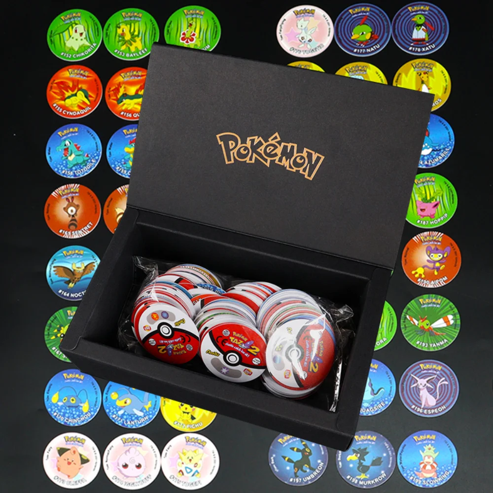 Juego-de-colecci-n-de-cartas-redondas-3D-de-Anime-Pokemon-Trainer ...