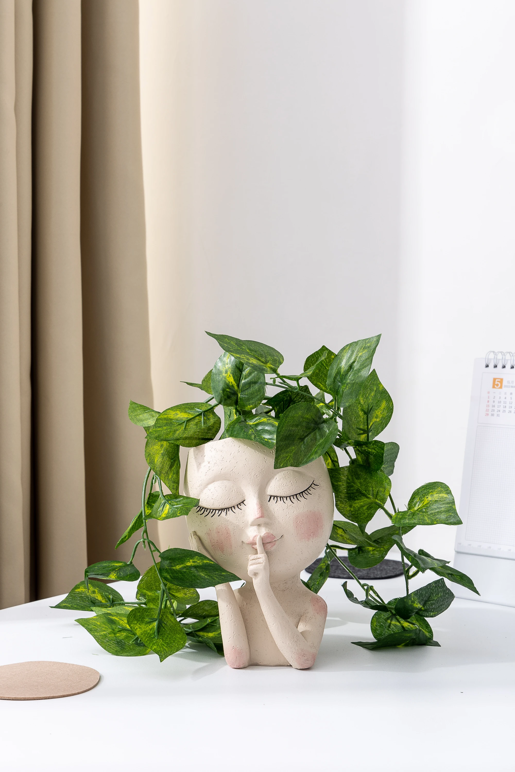 American Art Resin Face Flower Pot Ornaments| | - AliExpress