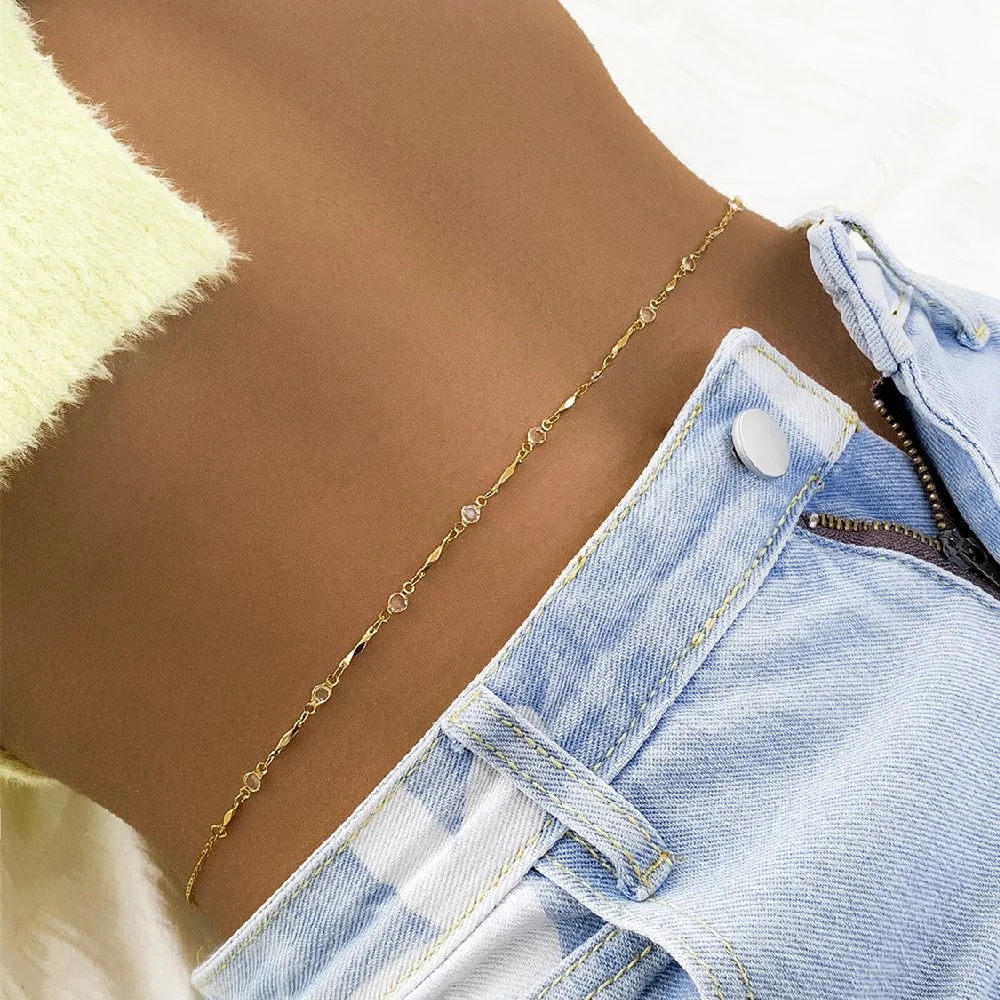 Simple-Crystal-Body-Waist-Chain-for-Women-Egirl-Minimalism-Rhinestone ...
