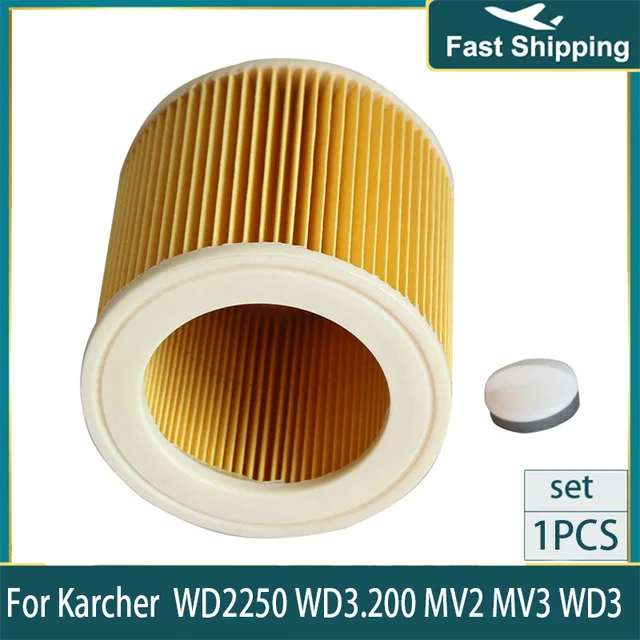 Wet Dry Hepa Filter for Karcher Vacuum Cleaner A2004 A2054 A2204 A2656 ...