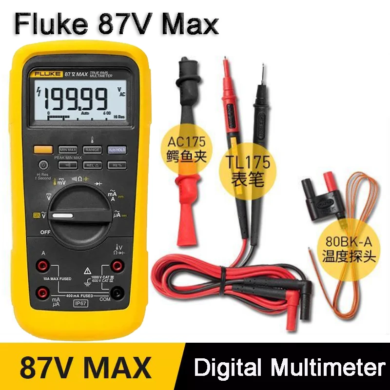 Mult-metro-digital-Fluke-True-RMS-medi-o-precisa-RMS-verdadeiro-de ...