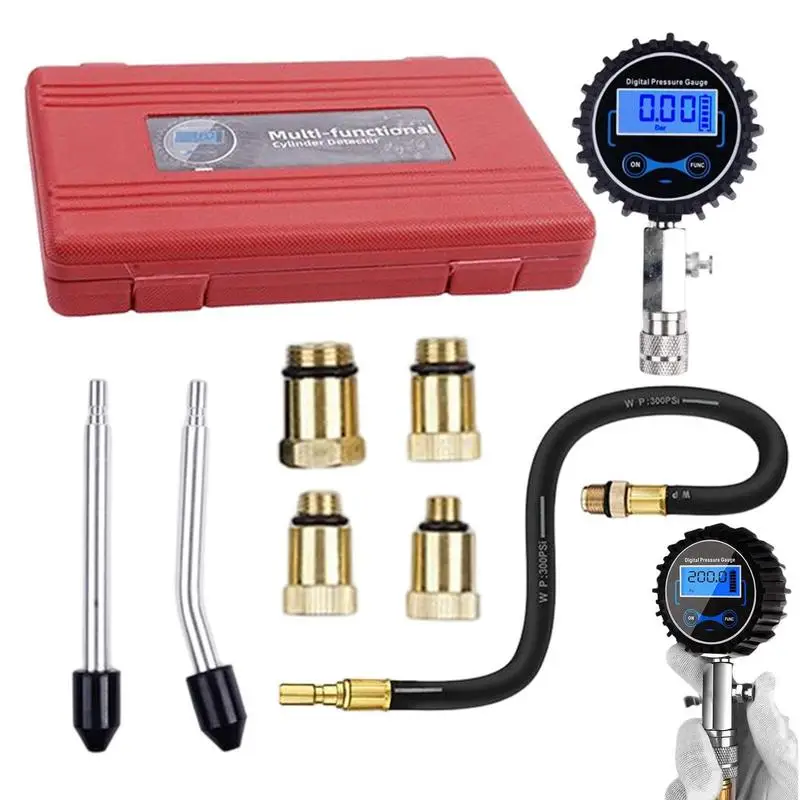 Car-Compression-Tester-0-200-PSI-Digital-Cylinder-Compression-Gauge-Car ...
