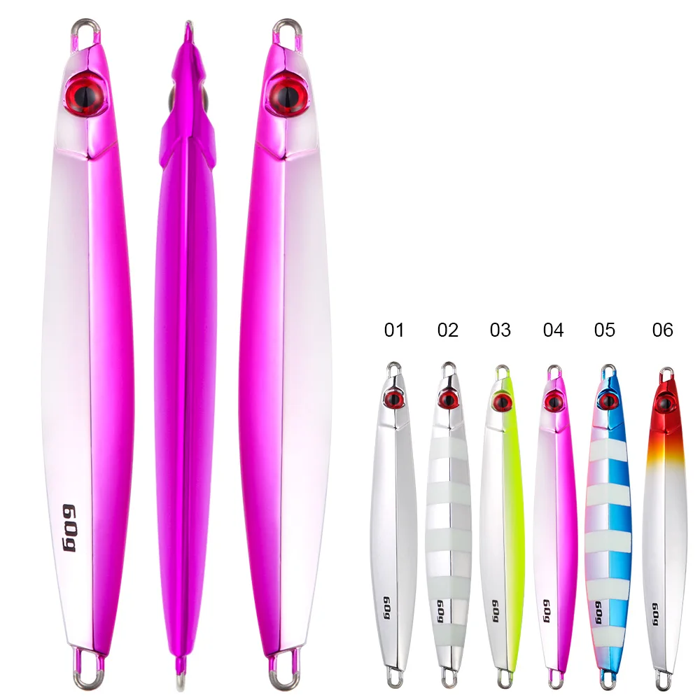 JIGGING-PRO-40g-60g-80g-100g-Electroplated-Metal-Jig-Jigging-Lure ...