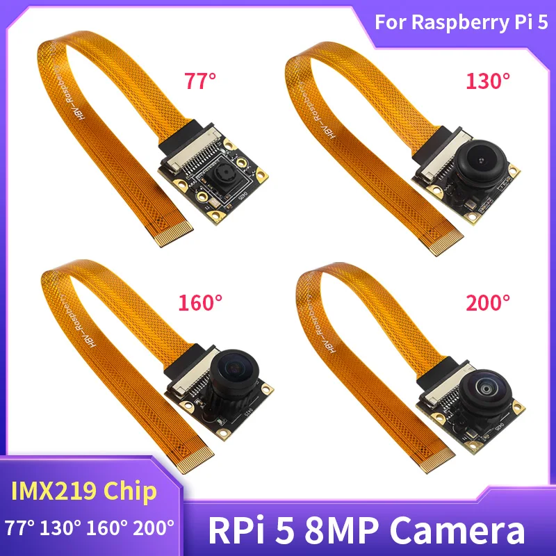 Raspberry-Pi-5-8MP-Camera-77-130-160-200-Webcam-IMX219-Sensor-Chip-CSI ...