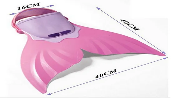 7-15 Years Boys Girls Swim Fins One Piece Children’s Mermaid Diving ...