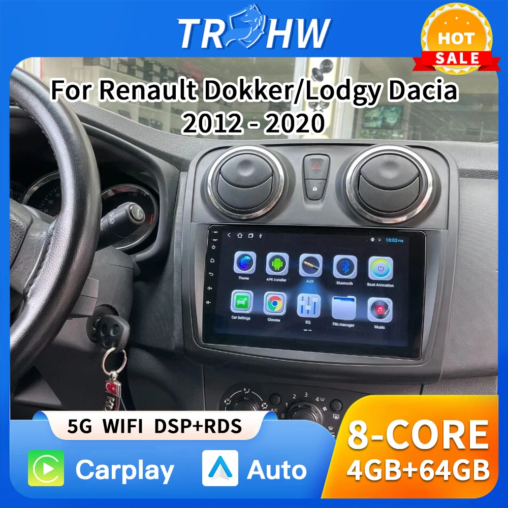 For Renault Dokker/Lodgy Dacia 2012 - 2020 Car Radio Multimedia Player ...