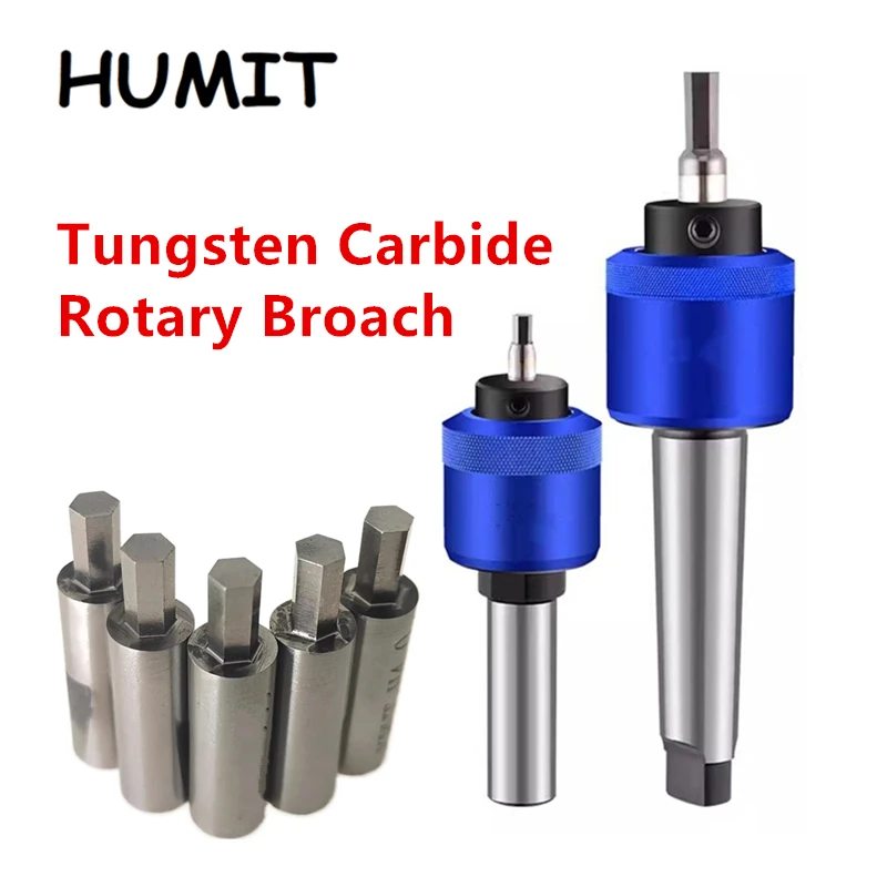 Tungsten-Carbide-Hexagon-Rotary-Broach-Punch-Bit-Punching-Tool-Holder ...