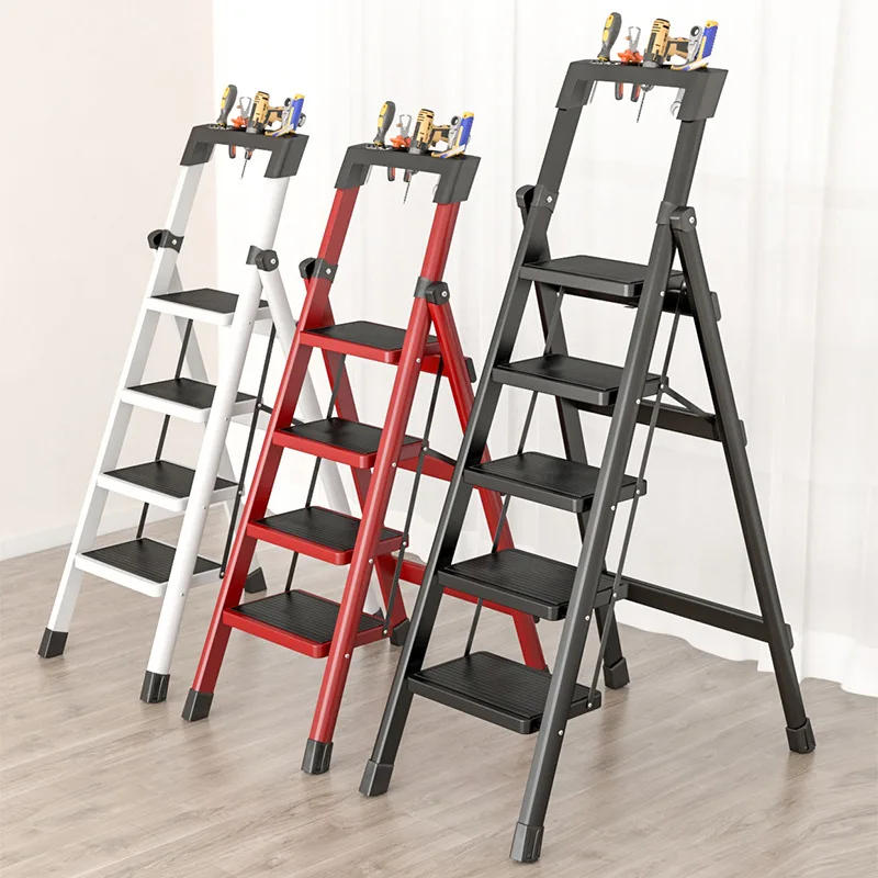 Folding-Ladder-Carbon-Steel-Protable-Ladder-Chair-Strong-Load-Bearing ...