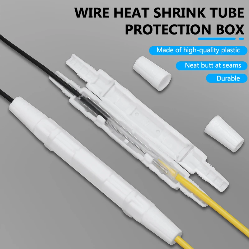 10pcs-Drop-Cable-Protection-Box-Optical-Fiber-Protection-Box-Small-Round-Tube-Heat-Shrink-Tubing ...