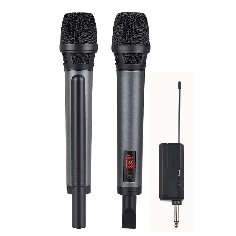 Wireless-Microphone-Dynamic-UHF-Recharge-built-in-sound-card-Studio ...