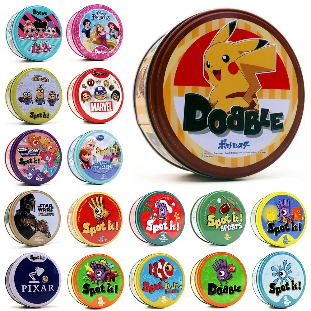 Juego-de-cartas-doble-Spot-It-juego-de-mesa-de-Pok-mon-Pikachu-Dobble ...