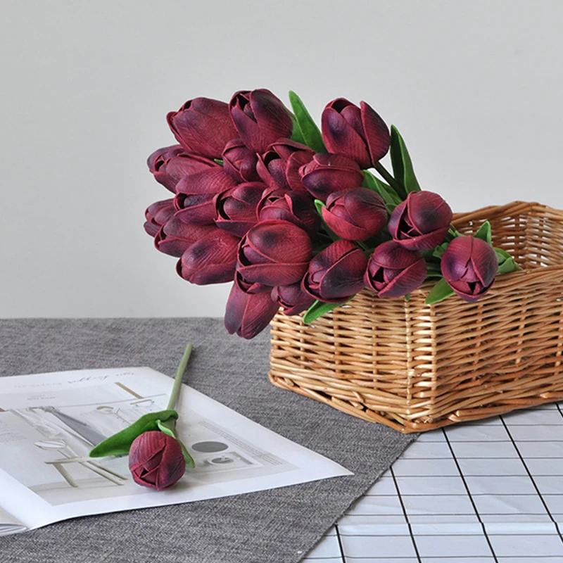 34cm-Length-Artificial-Tulip-Party-Wedding-Home-Garden-Decoration ...