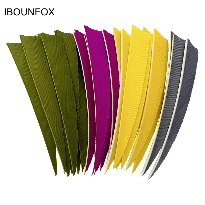 IBOUNFOX-50-Pcs-5-Archery-Turkey-Feather-Fletching-Right-Wing-Arrow ...