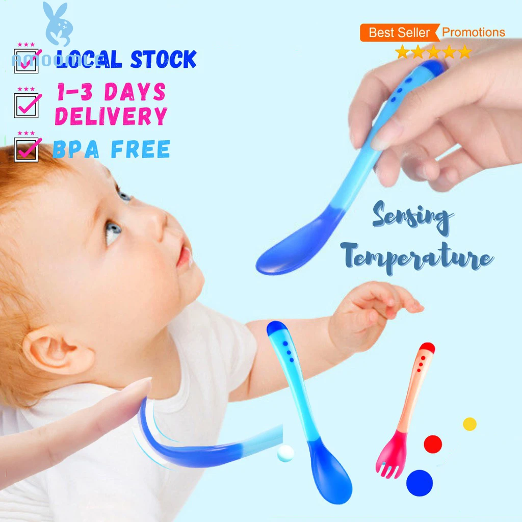 Baby-Thermos-Fork-Spoon-Baby-silicone-Sensing-Temperature-Spoon-Fock ...
