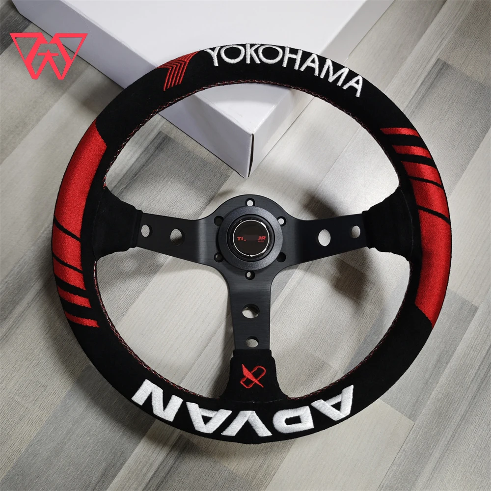 330MM-JDM-Style-Yokahama-Advan-13Inch-Embroidery-Steering-Wheel-Vertex ...