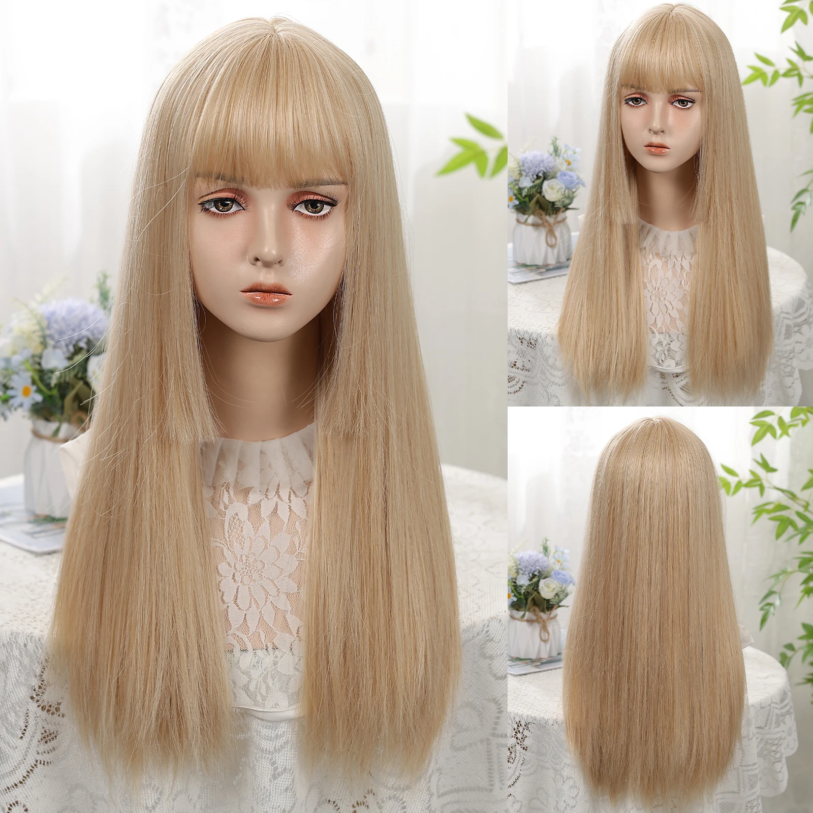Blonde-Cosplay-Wigs-Long-Straight-Synthetic-Wig-with-Bangs-Blonde-Fake ...