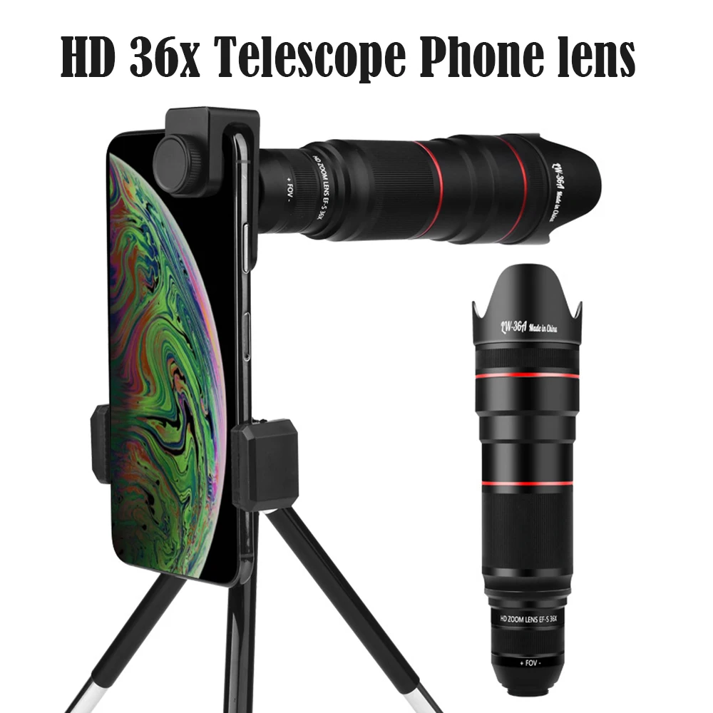 HD-36x-Telescope-Phone-lens-professional-Tele-Zoom-Camera-Lenses-With ...