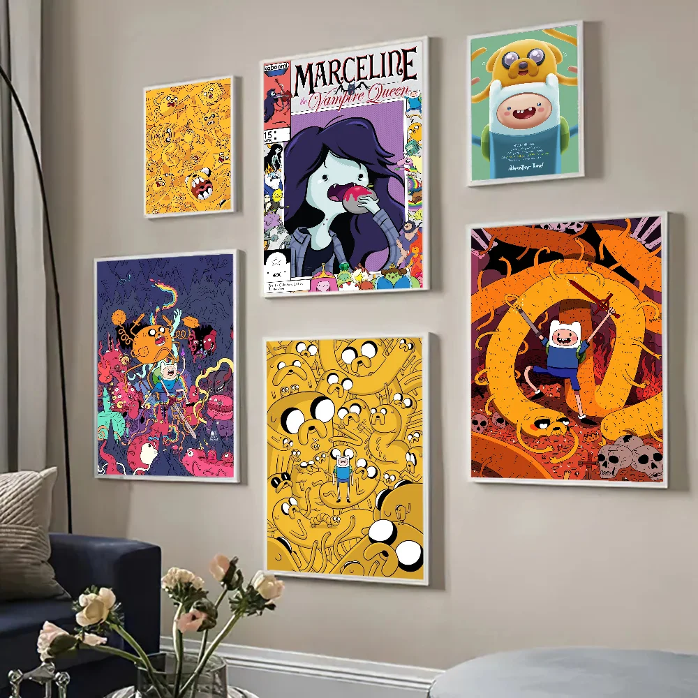 Cartoon-A-Adventure-T-Time-Poster-Sticky-Posters-Retro-Kraft-Paper ...