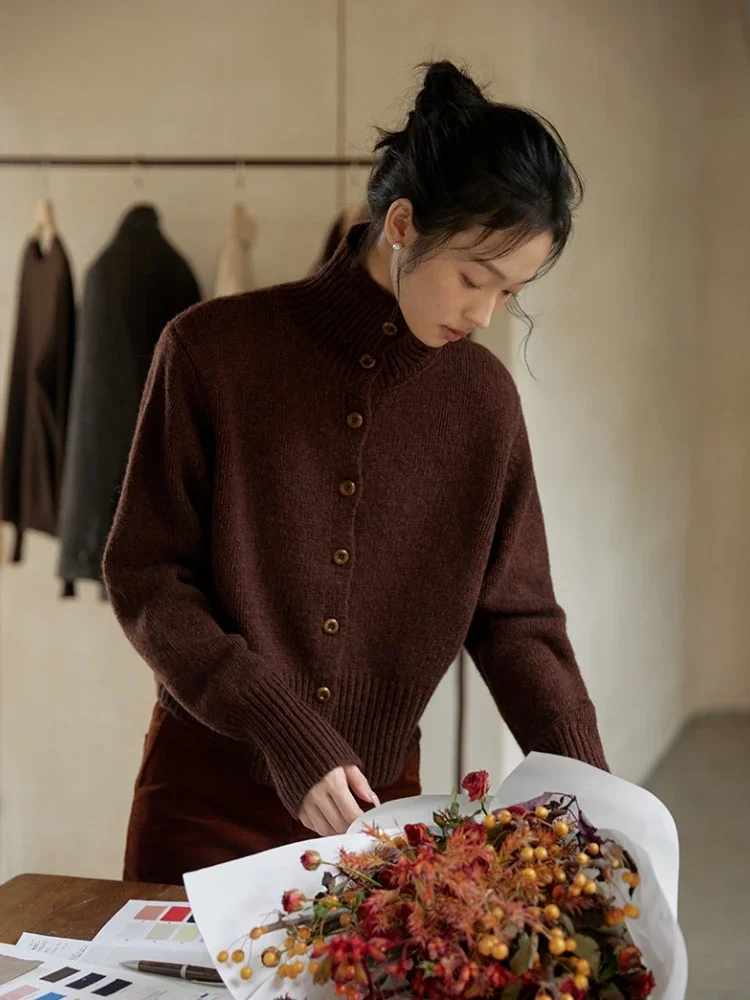 The Best Cardigan for Office: Why This Stand-Up Collar Knit Is My Daily ...