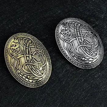 Viking Shield Brooches, Wolf Totem Clothes Fasteners - Cloak, Shawl ...