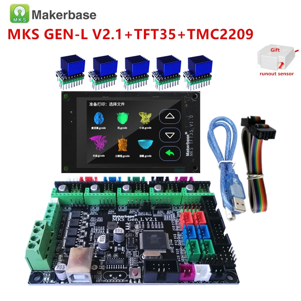 MKS GEN L 2.1 mainboard MKS WIFI module MKS TFT35 lcd TFT 35 display ...