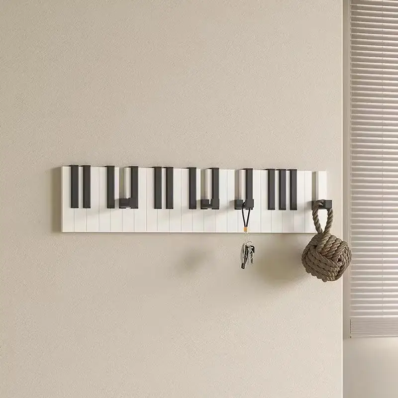 Creative-Piano-Keys-Wall-Mounted-Organizer-Shelf-Entryway-Key-Coat-And ...