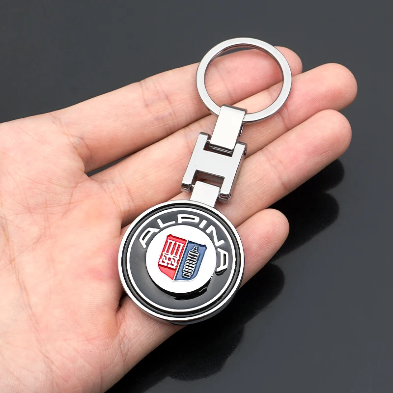 Car Emblem Keychain Metal Key Ring Chain Pendant For BMW Alpina ...