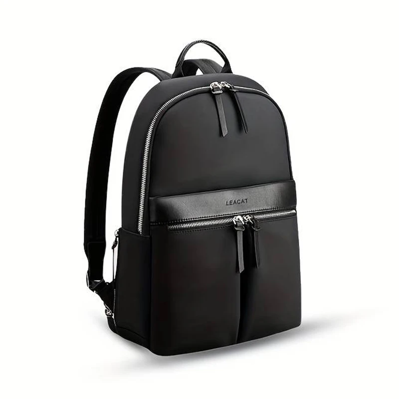 Slim women Backpack Nylon Waterproof Thin Large Capacity 14 inch Laptop ...
