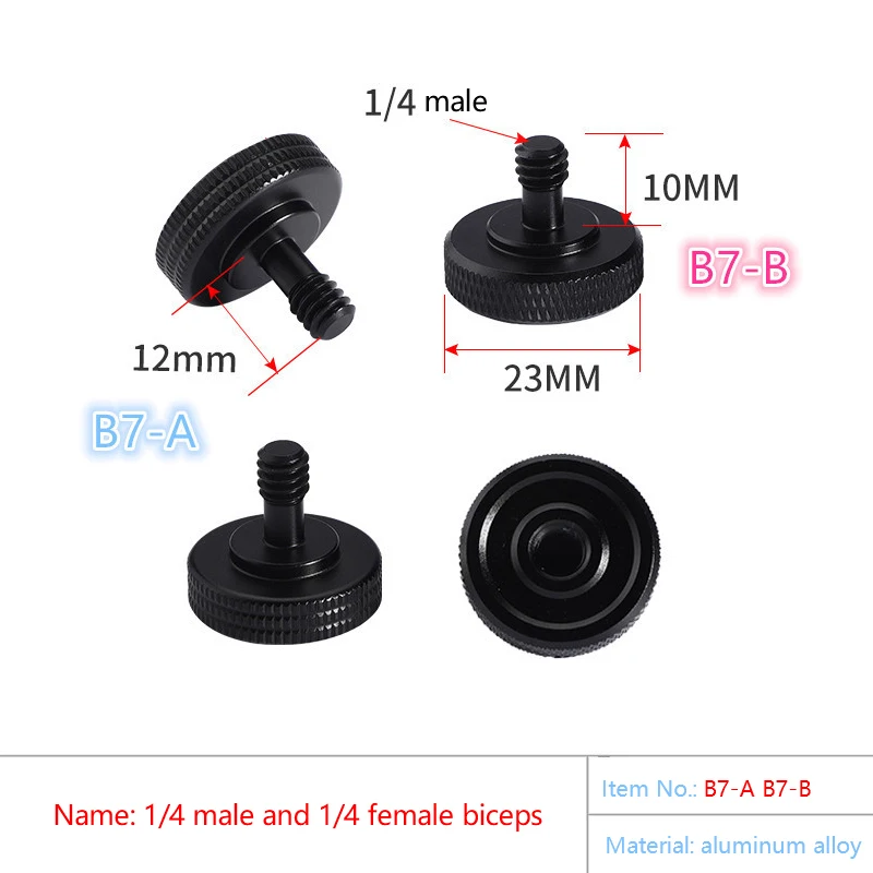 1-4-Dual-Nuts-Tripod-Mount-Screw-Double-Layer-Thread-Screw-Mount ...
