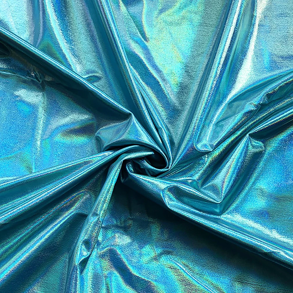 Blue Metallic Fabric