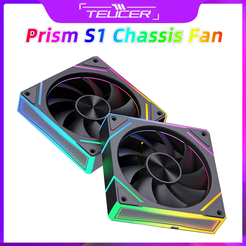 TEUCER-Prism-S1-PC-Case-Fan-120mm-ARGB-5V-3Pin-PWM-PC-Cooling-Fan-800 ...