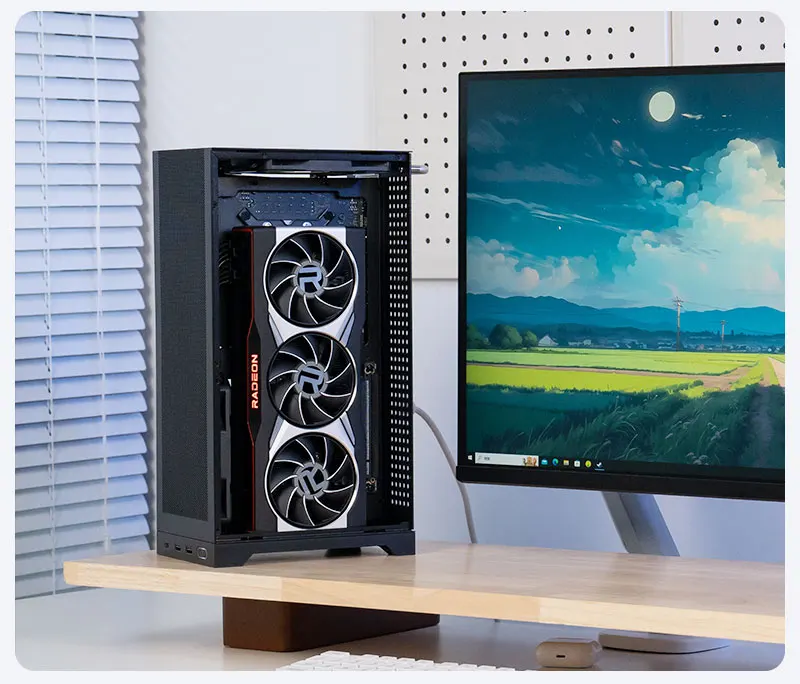 ShinySnake L300 Mesh ITX Case: 8.5L, 325mm GPU, SFX/SFX-L, PCIe 3.0 ...