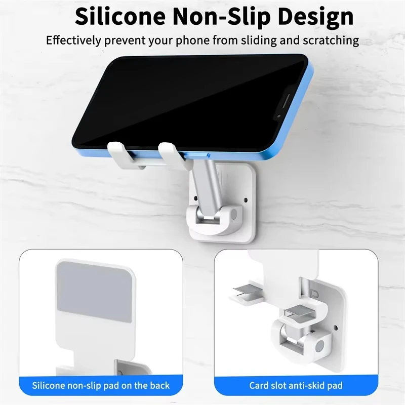 Wall-Sticker-Mount-Tablet-Stand-Stretchable-Arm-Cell-Phone-Wall-Holder ...