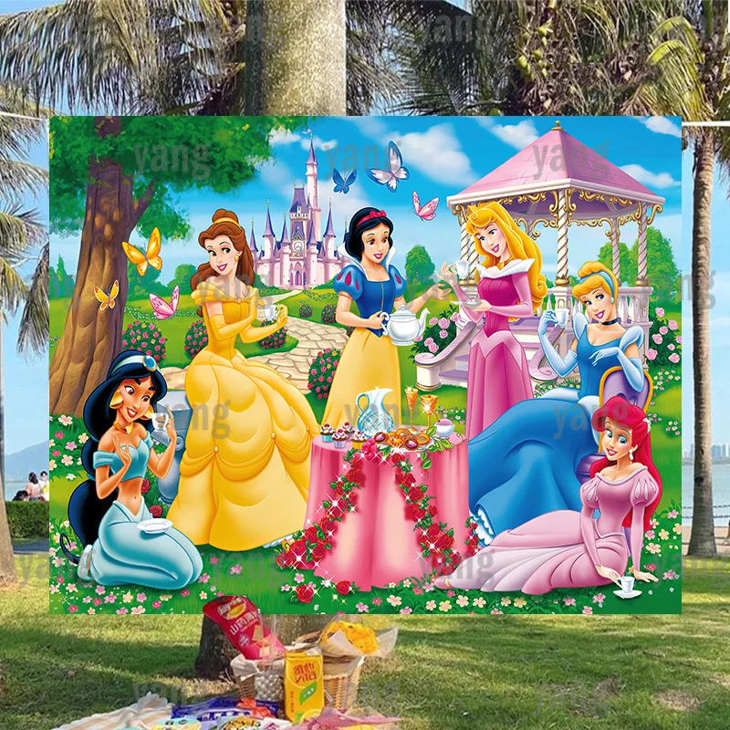 Princess Sleeping Beauty Cinderella Jasmine Baby Birthday Party Magic Pink Castle Wedding ...