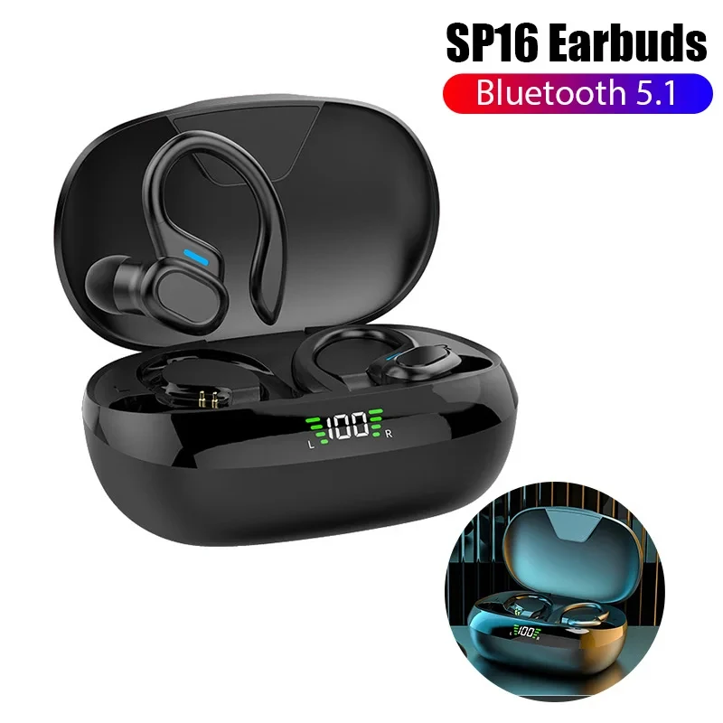 Auriculares-inal-mbricos-SP16-con-Bluetooth-aud-fonos-TWS-est-reo-HiFi-Auriculares-deportivos ...