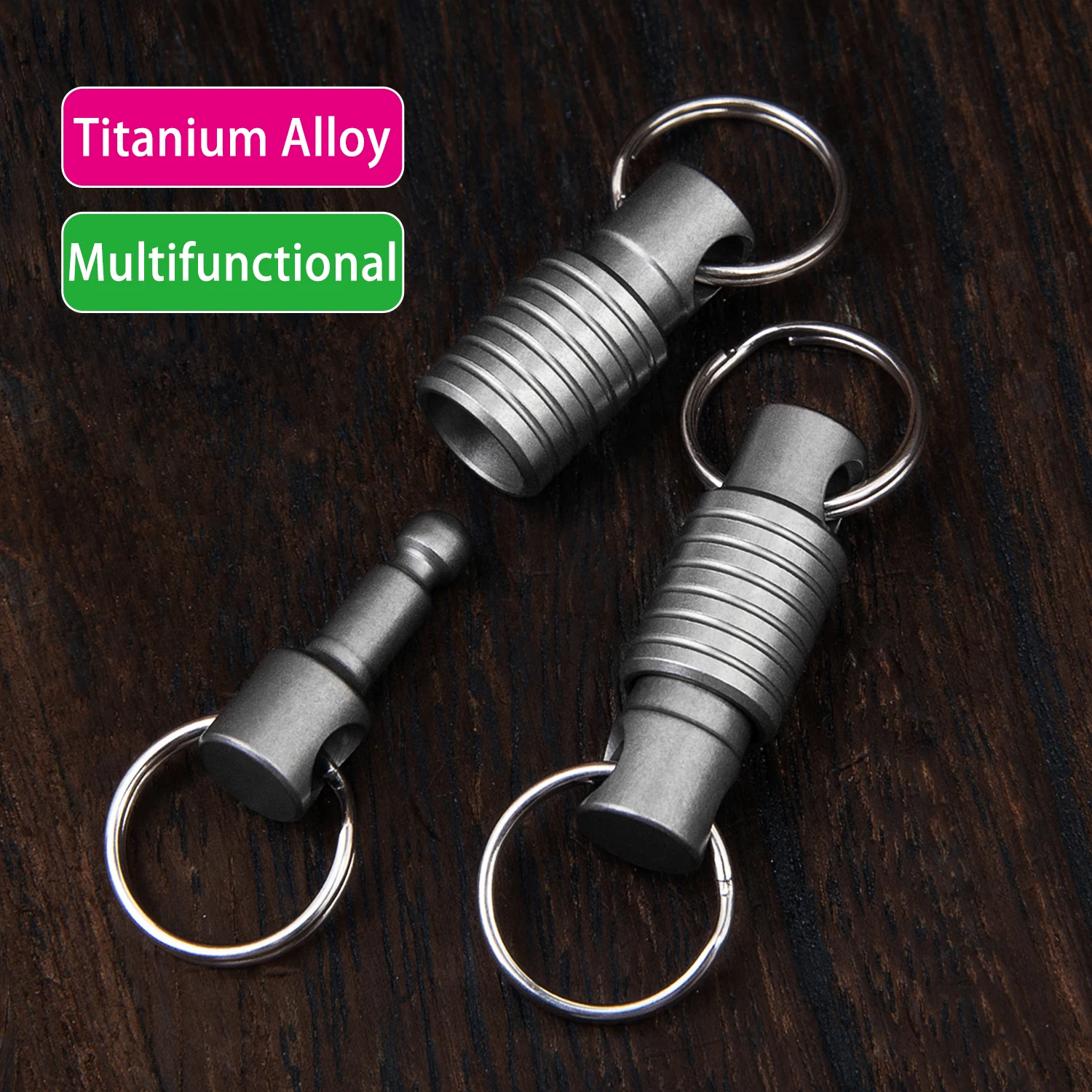 Titanium-Keychain-Quick-Release-Key-Outdoor-Tool-Multifunctional-New ...
