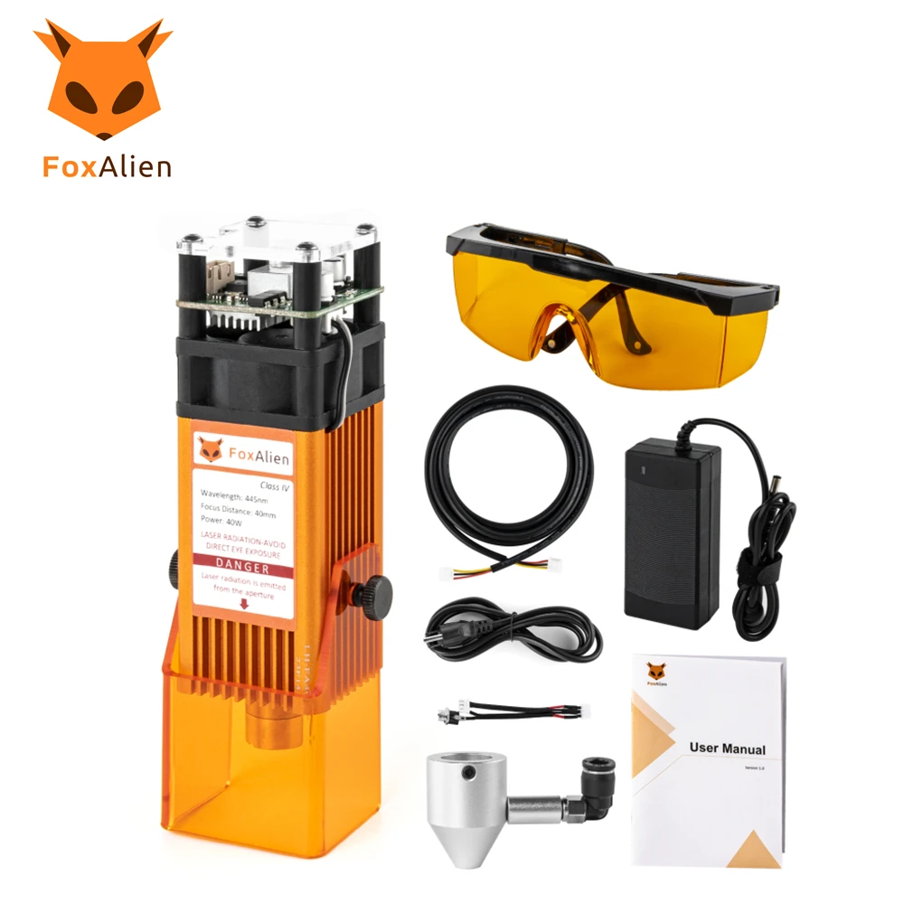 FoxAlien-CNC-Laser-Engraver-Module-40W-foco-fixo-cabe-a-para-m-quina-de ...