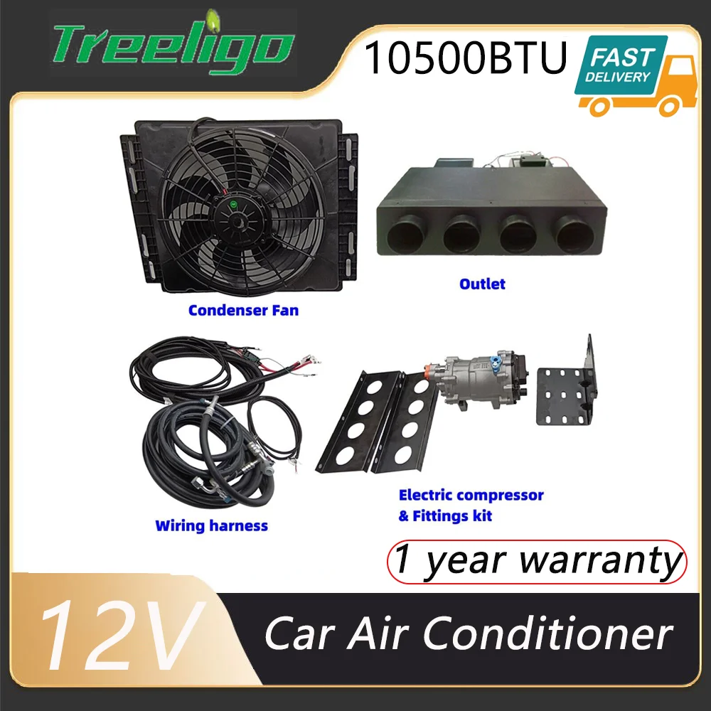Treeligo-12V-Universal-Cooling-Heat-Air-conditioner-Underdash-Electric ...