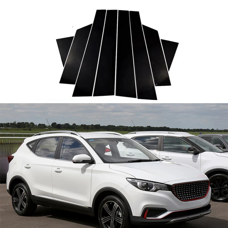 Fit-For-MG-ZS-2018-2019-2020-2021-2022-2023-Glossy-Black-Door-Window ...