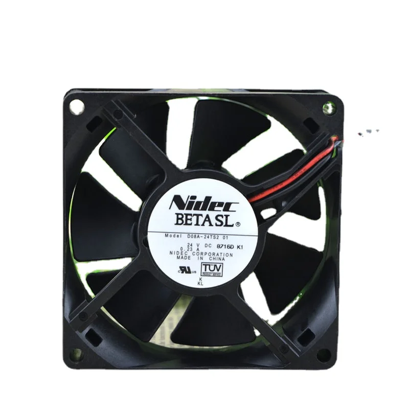 New CPU Cooling Fan NIDEC D08A 24TS2 01 24V 8CM Inverter Fan Computer ...
