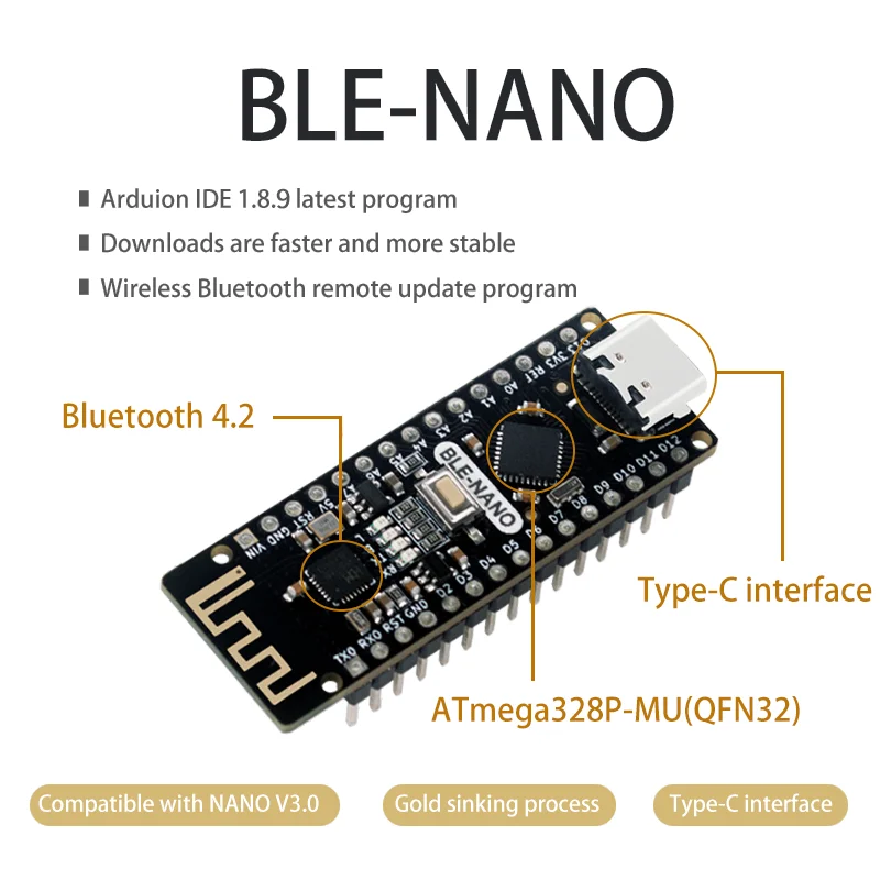 Suitable for Arduino Nano Upgrade/Integrated CC2540 BLE Bluetooth 4.2/Ble Nano motherboard ...