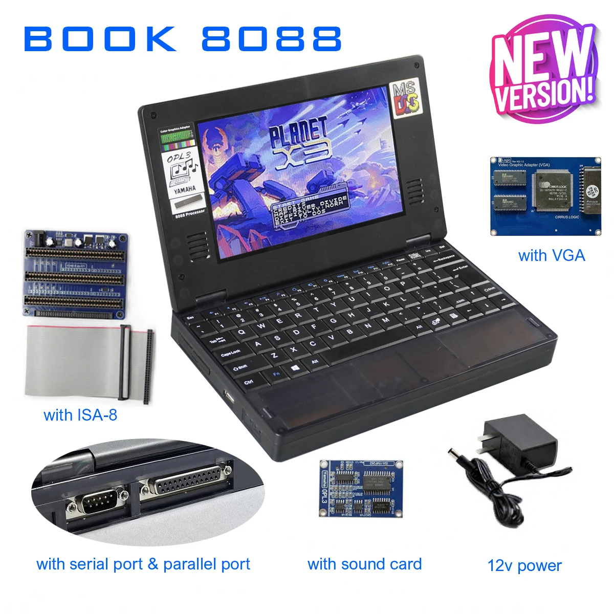 Book-8088-ordenador-port-til-con-DOS-sistemas-tarjeta-gr-fica-CGA-VGA ...