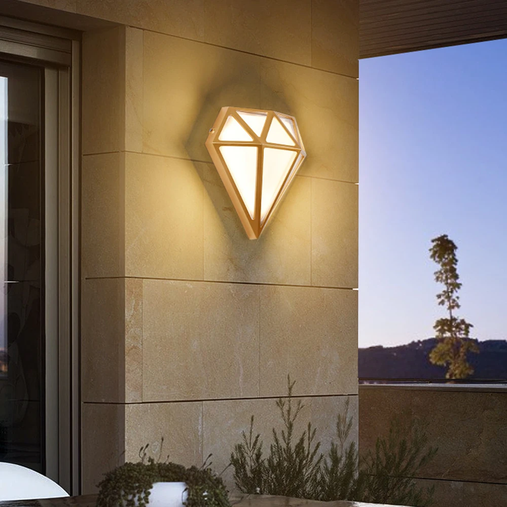 LED-Diamond-Wall-Lamp-Outdoor-Waterproof-Wall-Light-Villa-Gate-Garden ...