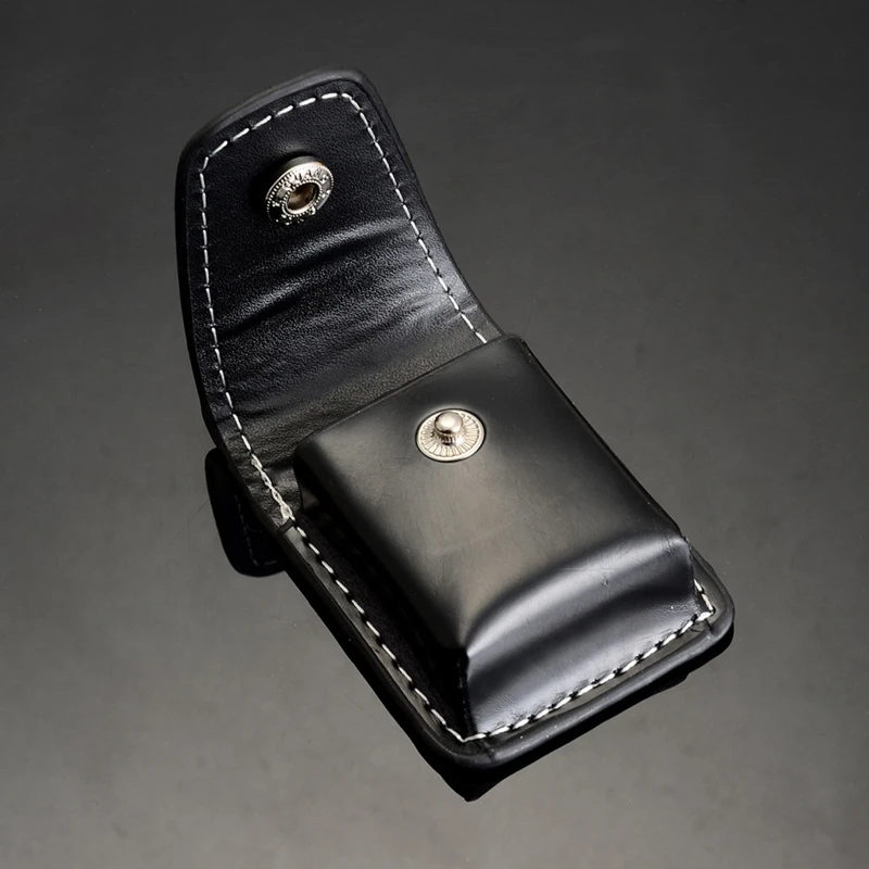 PU Leather Men Lighter Bag with Buckle Windproof Cigarette Lighter ...