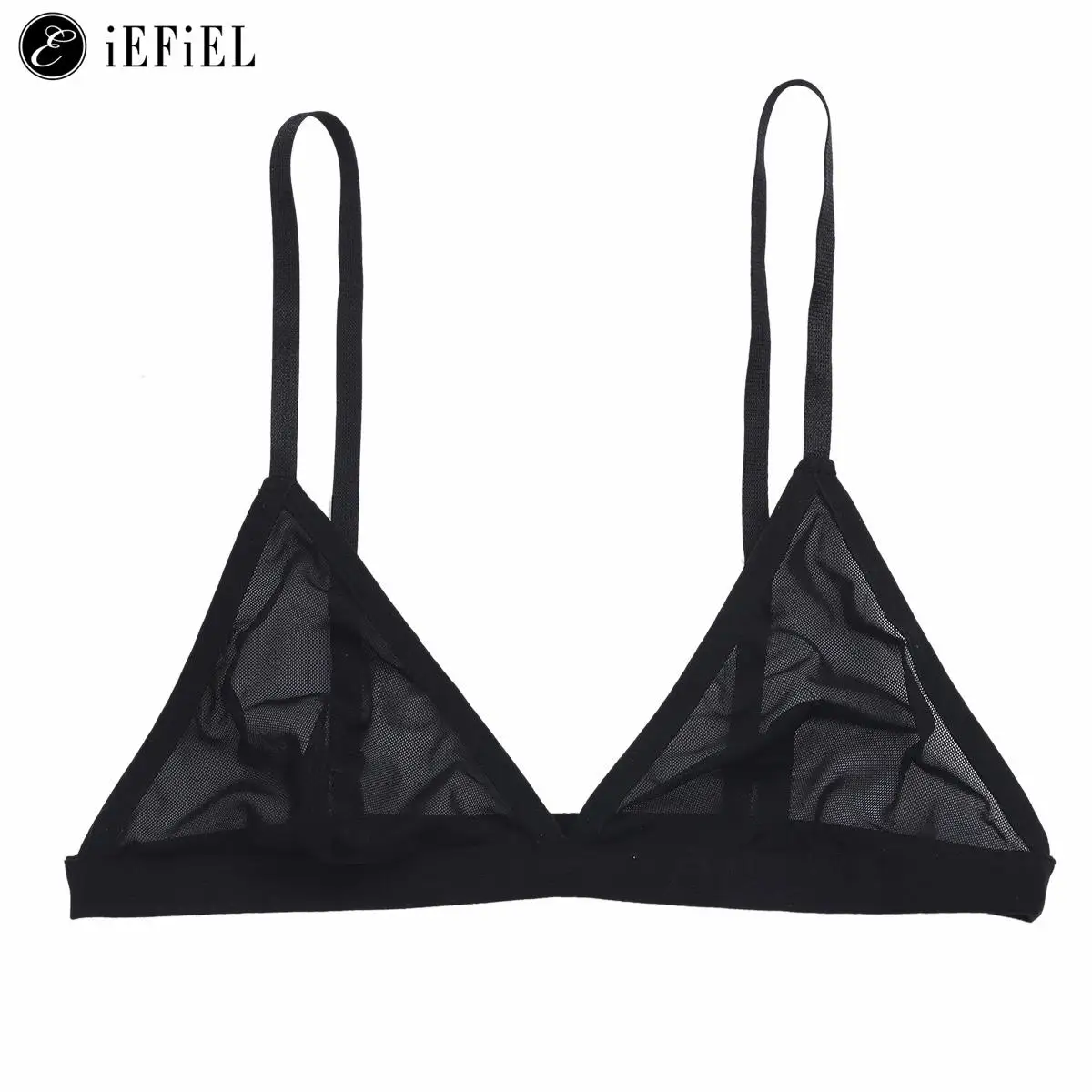 Womens-Sheer-Mesh-Transparent-Wireless-Unlined-Bra-Tops-Sexy-Triangle ...